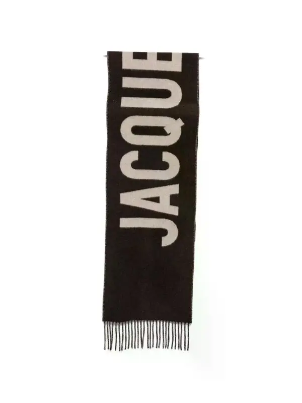 Jacquemus Logo-intarsia Fringed Scarf