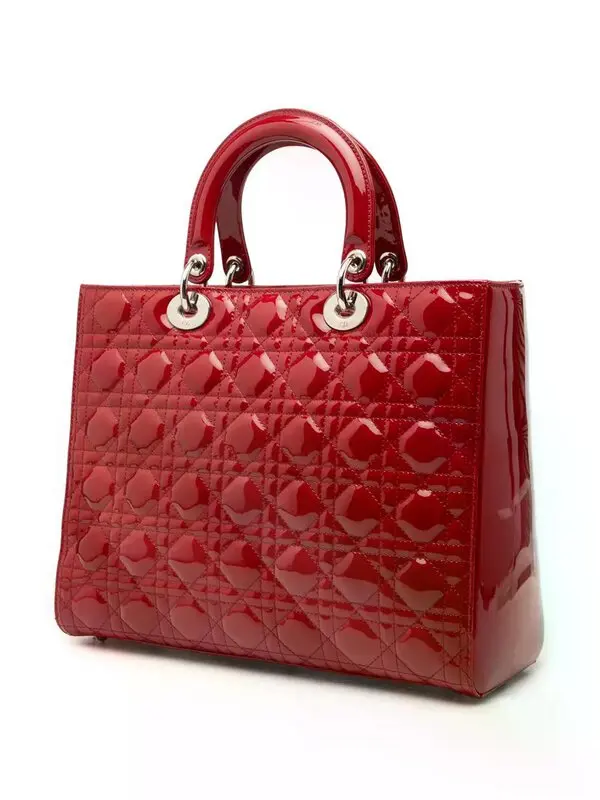 Dior 2011 Large Patent Cannage Lady Satchel