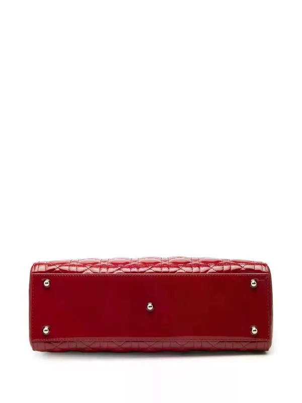 Dior 2011 Large Patent Cannage Lady Satchel