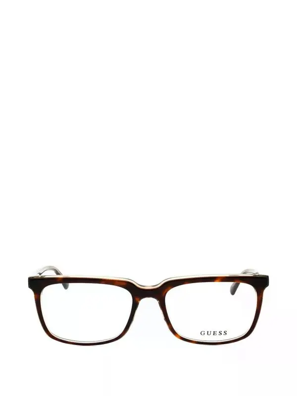 Guess Tortoiseshell-effect Rectangle-frame Glasses