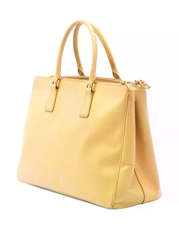 Prada 2010-2026 Medium Saffiano Lux Galleria Double Zip Satchel