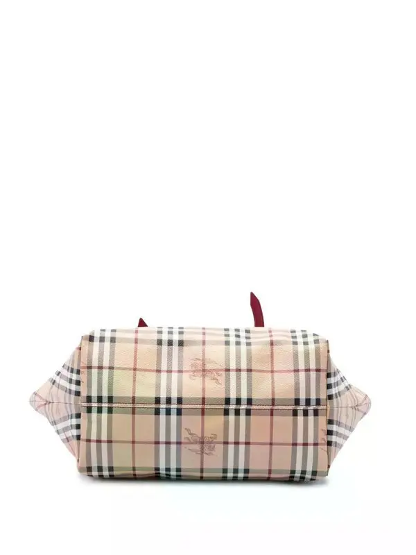 Burberry 2000-2017 Medium Haymarket Check Coated Canvas Salisbury Tote Bag