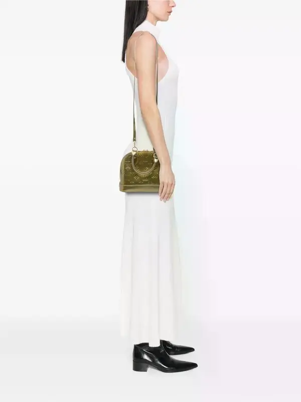 LOUIS VUITTON 2010-2026 Monogram Vernis Alma Bb Satchel