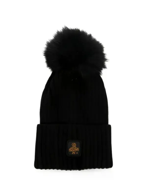 REFRIGIWEAR Snowflake Pom-pom Beanie Hat - Black
