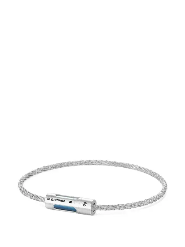 Le Gramme Punched Cable Bracelet