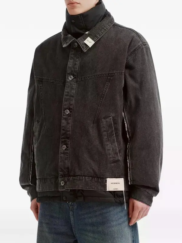 FIVE CM Quilted Panelled Denim Jacket