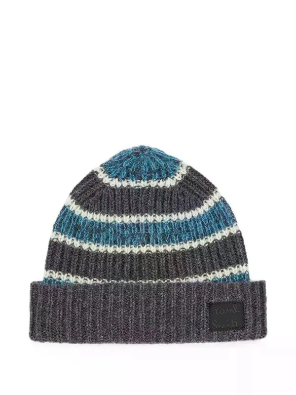 Paul Smith Striped-pattern Beanie Hat