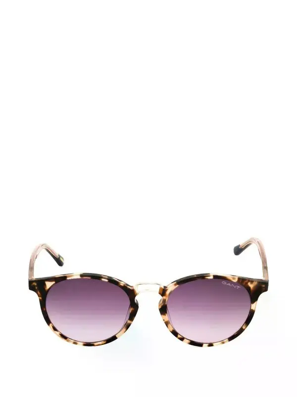 Gant Round-frame Tortoiseshell-effect Sunglasses