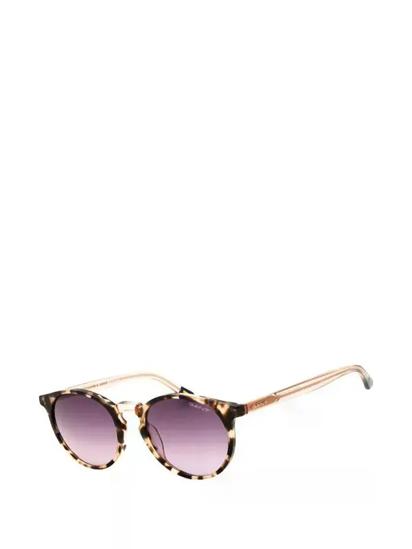 Gant Round-frame Tortoiseshell-effect Sunglasses
