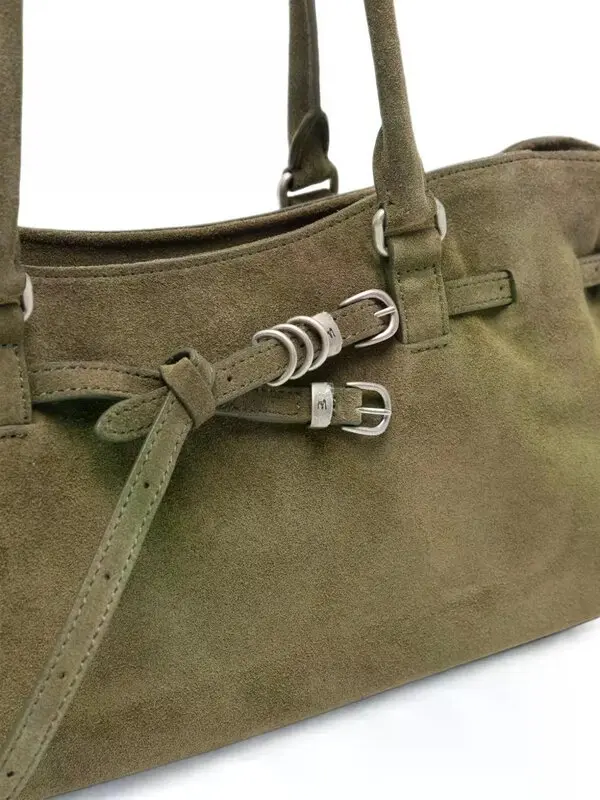 MARGESHERWOOD Buckle-detail Suede Shoulder Bag