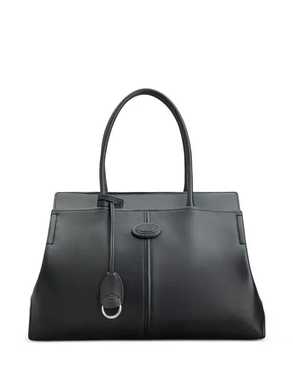 TOD'S Logo-plaque Leather Tote Bag