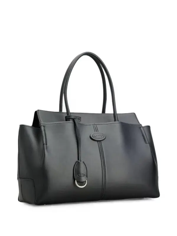 TOD'S Logo-plaque Leather Tote Bag