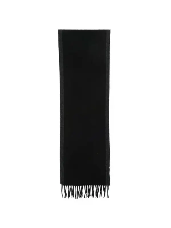 Marc O'polo Fringed Wool Scarf - Black