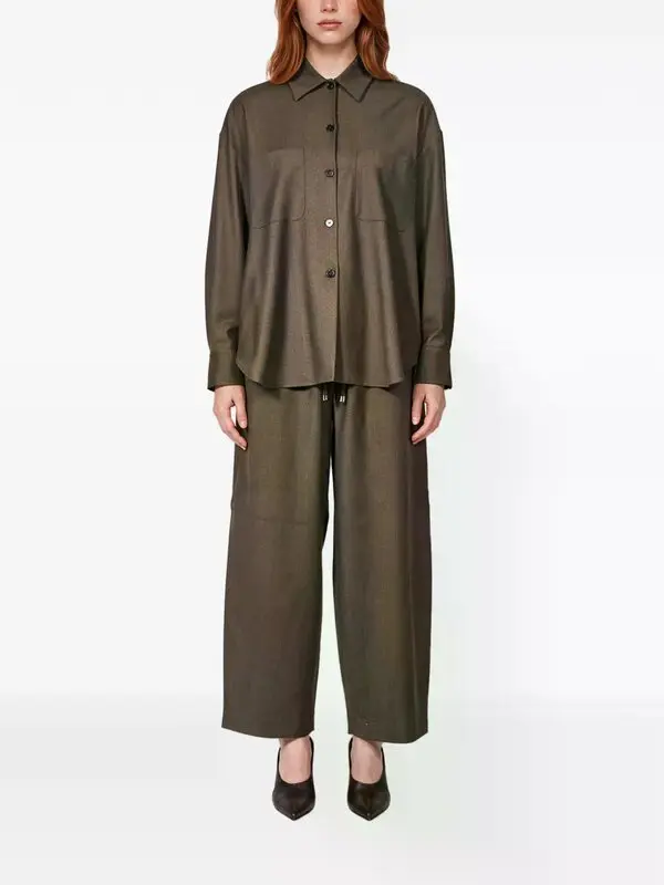 Antonelli Firenze Azalea Oversized Chest-pocket Shirt