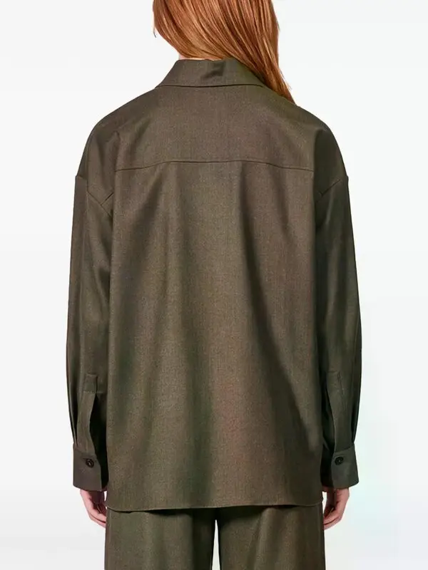 Antonelli Firenze Azalea Oversized Chest-pocket Shirt