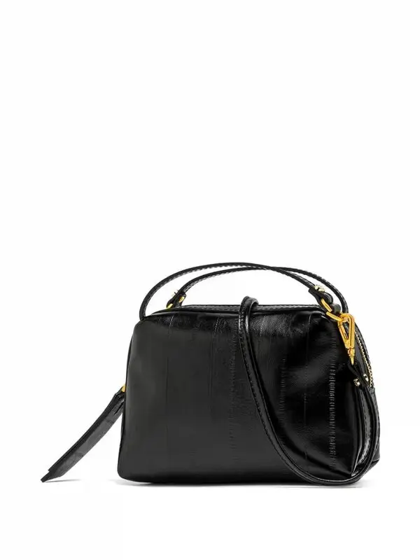 GIANNI BARBATO Eel-effect Top-handle Shoulder Bag