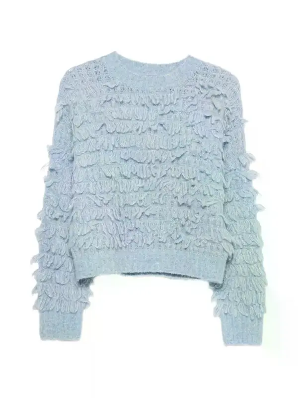 ABSOLUT CASHMERE Yara Fringe-detail Crew-neck Sweater