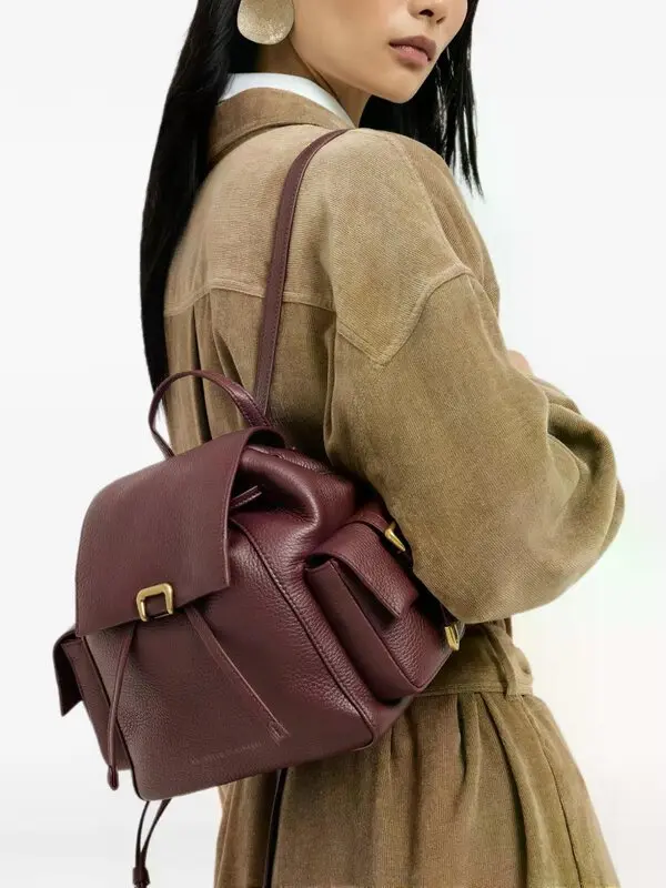 Brunello Cucinelli Deerskin Sartorial Backpack - Red