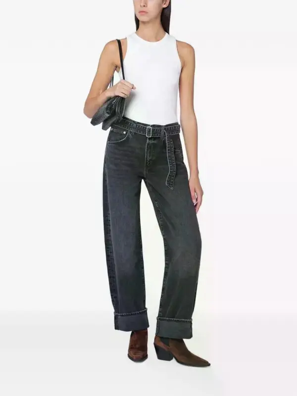 AGOLDE Belted Turn-up Jeans