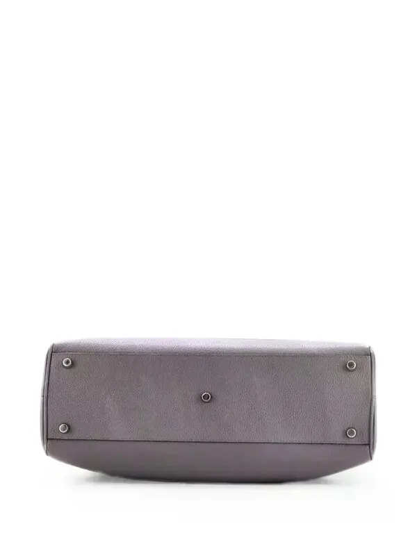 Gucci Zumi Top Handle Bag Leather Medium Satchel - Grey