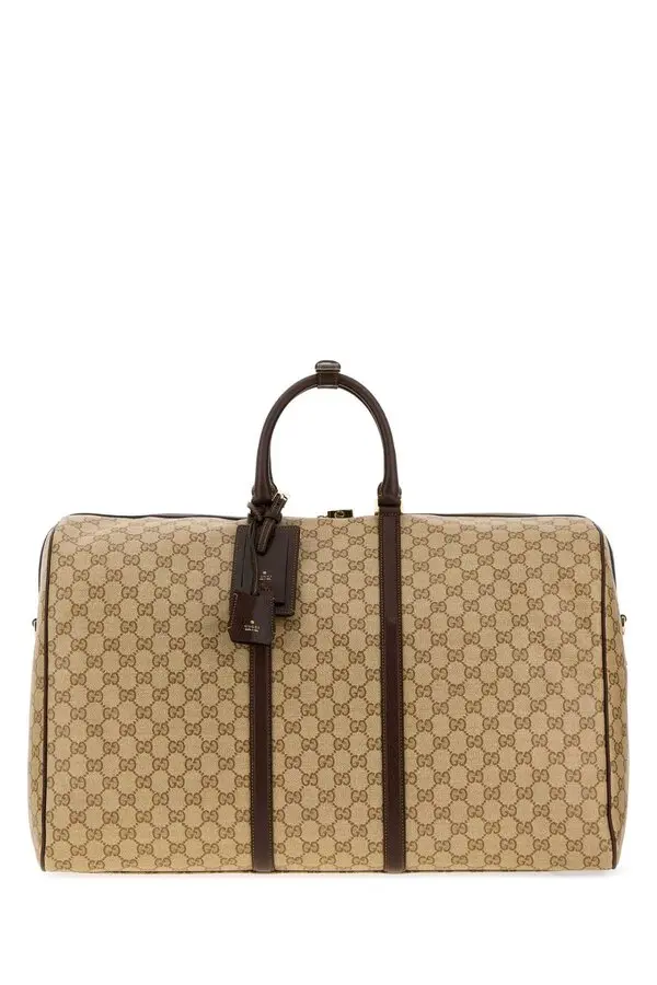 Gucci Printed Canvas Large Essence Classic Travel Bag