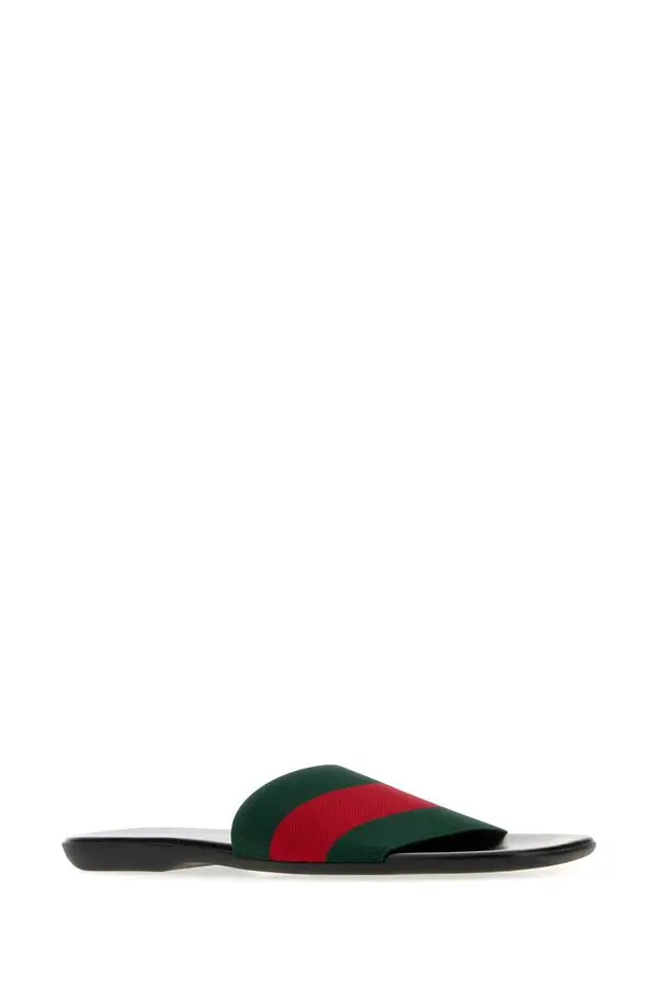 Gucci Embroidered Fabric Slippers