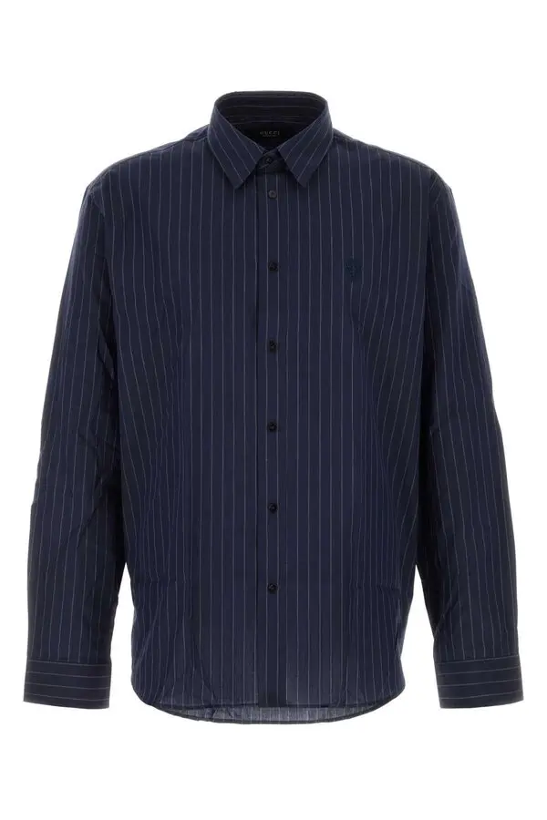 Gucci Embroidered Poplin Shirt - Multicolor