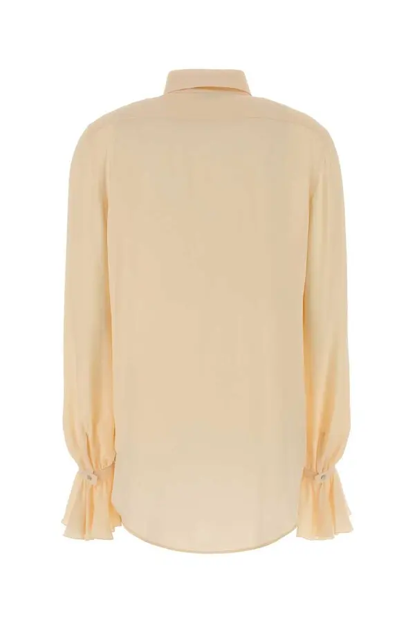 Alberta Ferretti Peach Crepe Shirt
