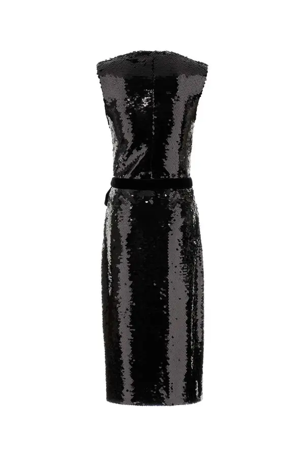 Alberta Ferretti Embellished Crepe Dress