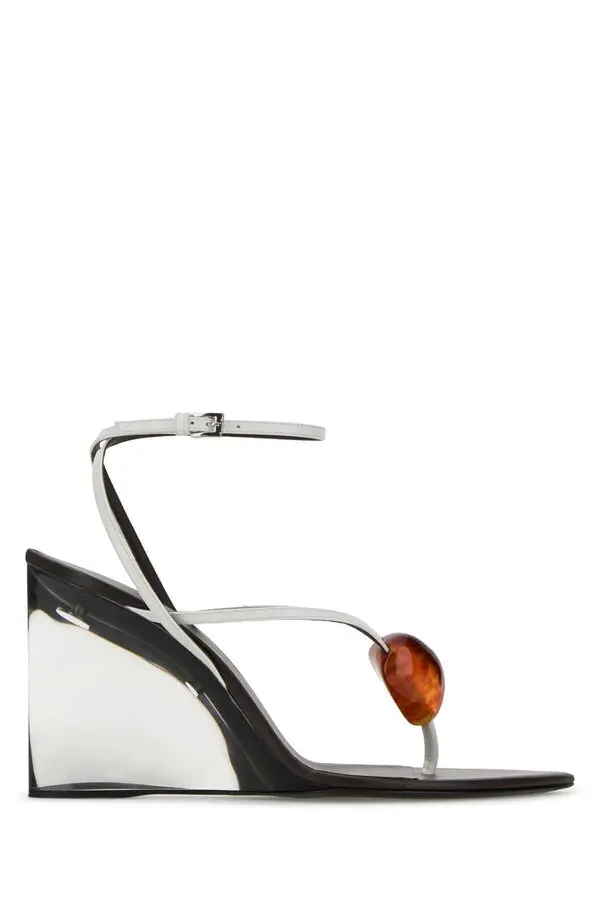 Alaïa Leather Thong Sandals