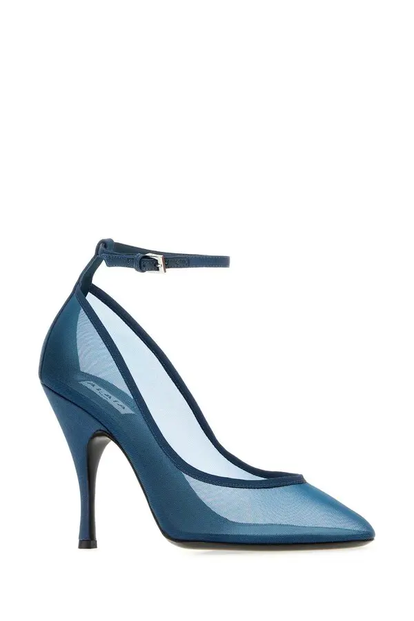 Alaïa Cerulean Mesh Pumps - Blue