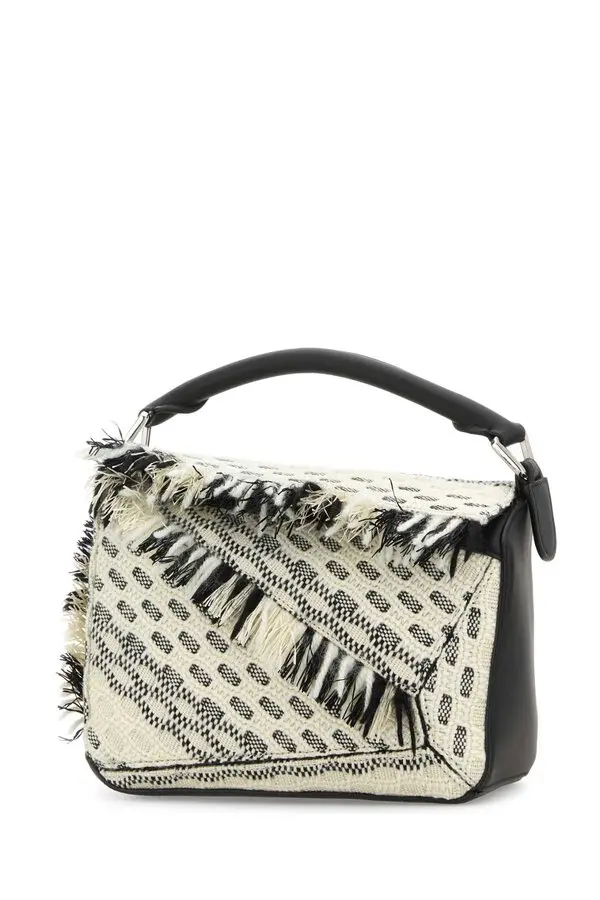 Loewe Two-tone Fabric Puzzle Handbag - Multicolor