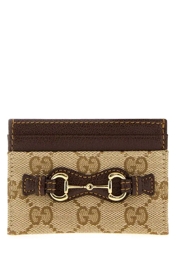 Gucci Gg Fabric Card Holder