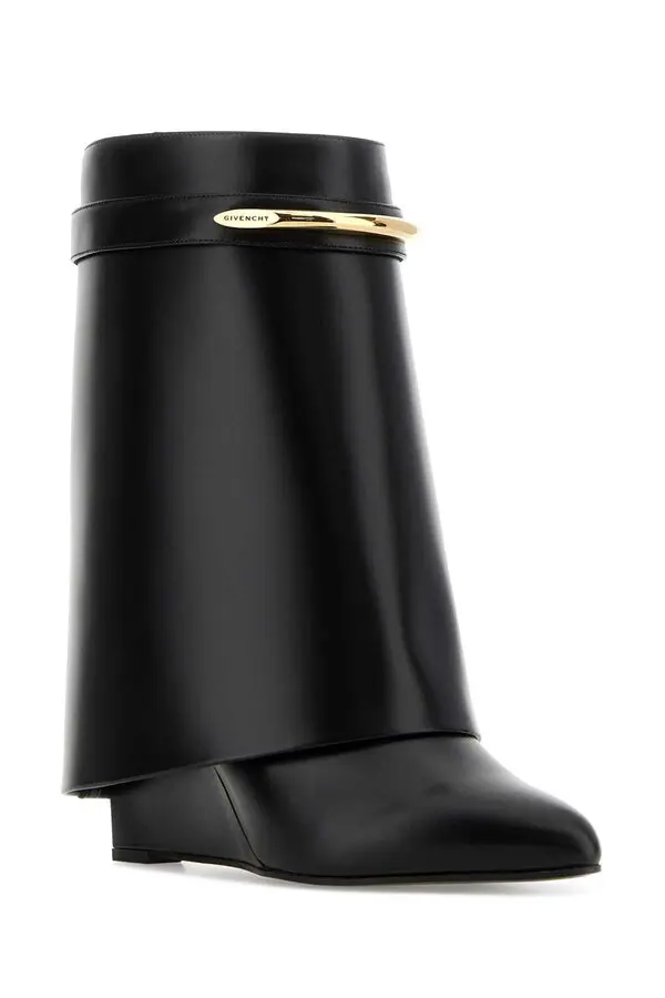 Givenchy Leather Shark Pinch Boots - Black