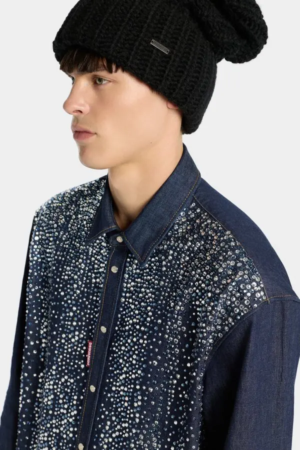 Dsquared2 Dark Clean Embroidered Boxy Shirt
