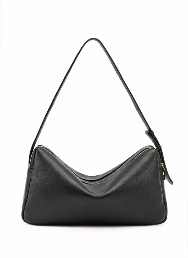 ELLEME Trousse Large Pebbled Leather - Black