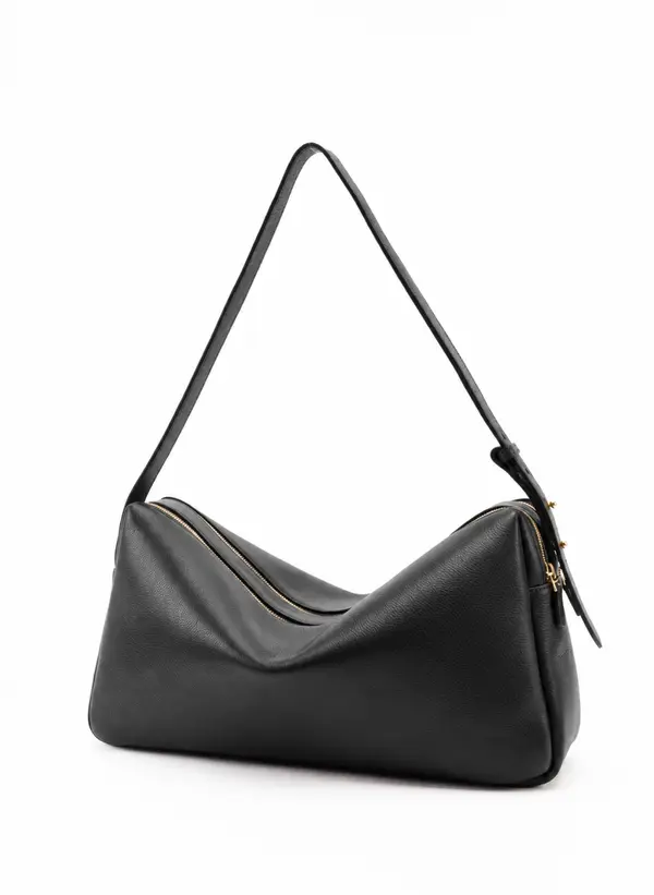 ELLEME Trousse Large Pebbled Leather - Black