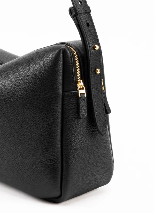 ELLEME Trousse Large Pebbled Leather - Black