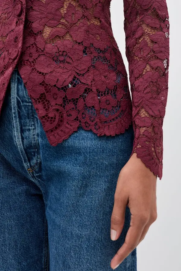 Rixo Jilli Maroon Regular