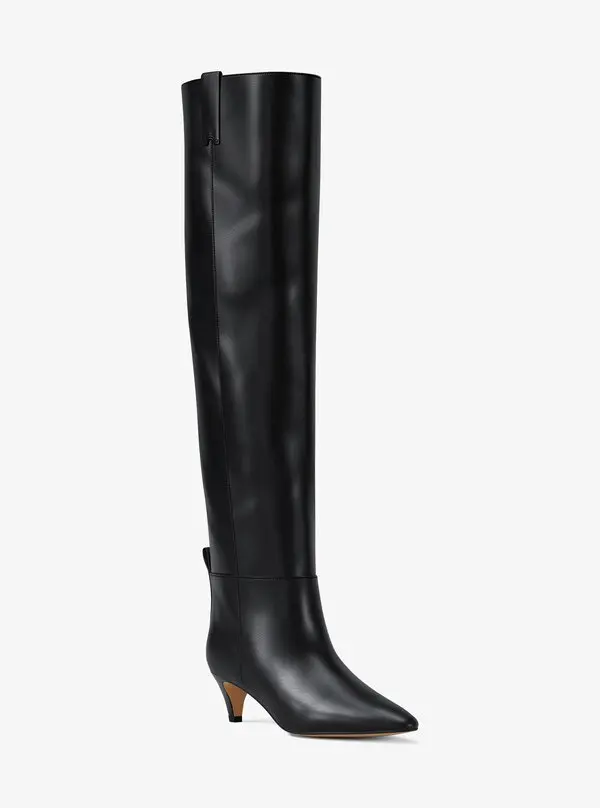 Michael Kors Daniela Leather Boot In Size By