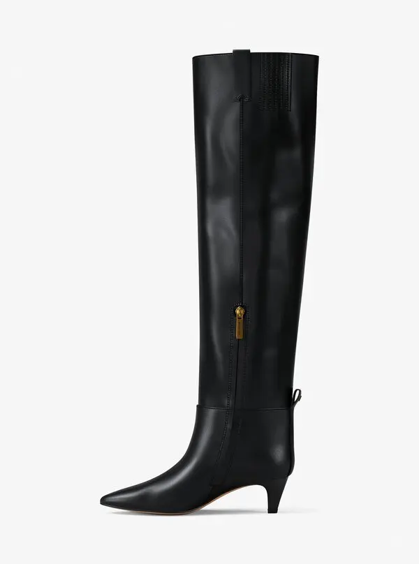 Michael Kors Daniela Leather Boot In Size By