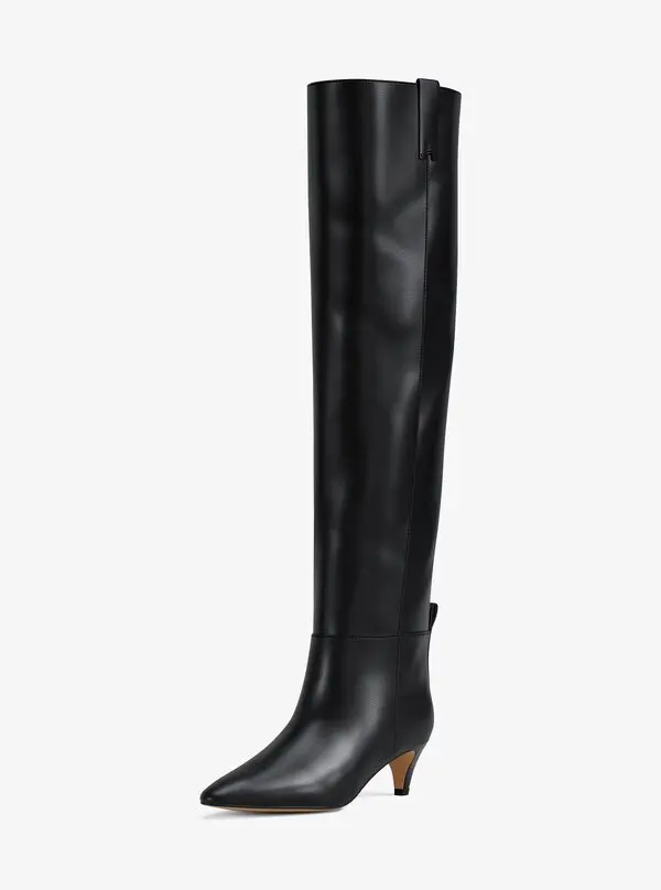 Michael Kors Daniela Leather Boot In Size By