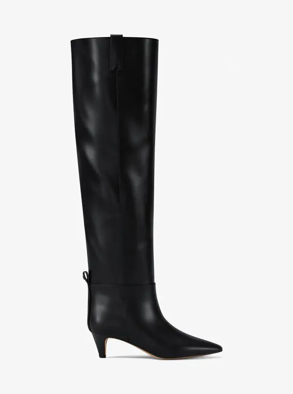 Michael Kors Daniela Leather Boot In Size By
