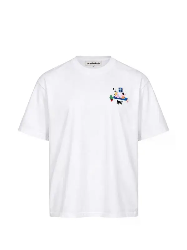 CARNE BOLLENTE Rear Window Embroidered-motif T-shirt