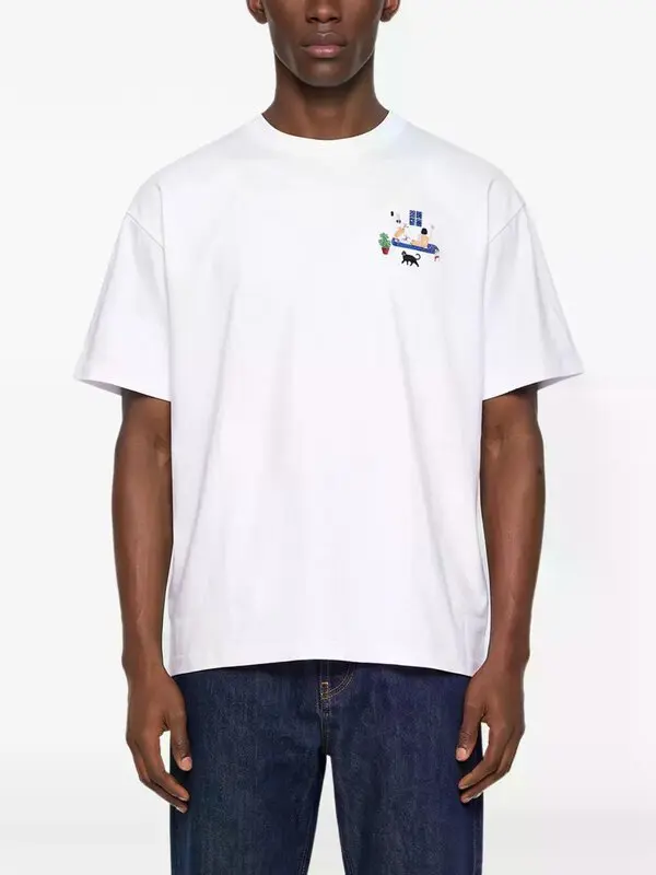 CARNE BOLLENTE Rear Window Embroidered-motif T-shirt
