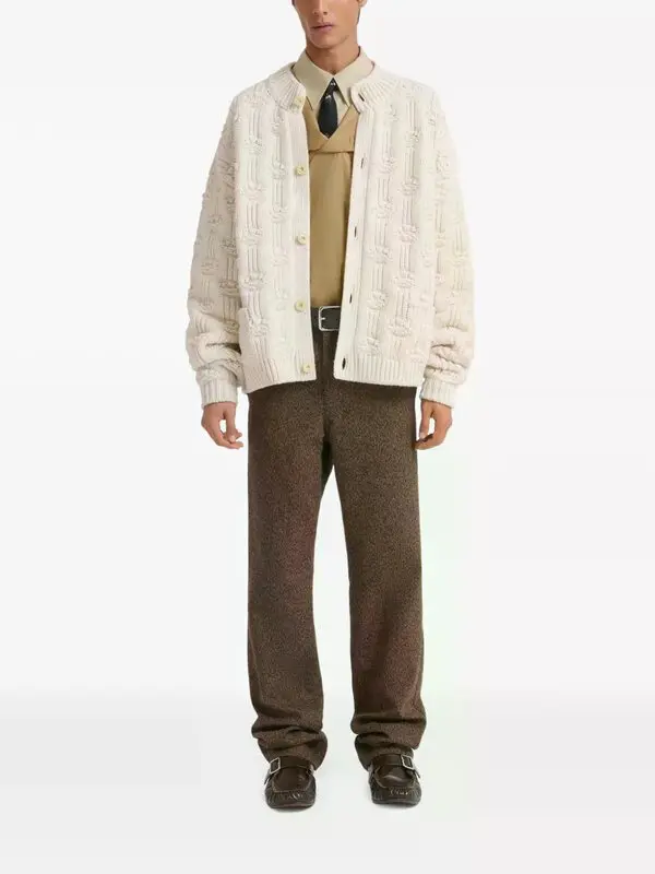 Marni Mouliné Wool-cotton Trousers