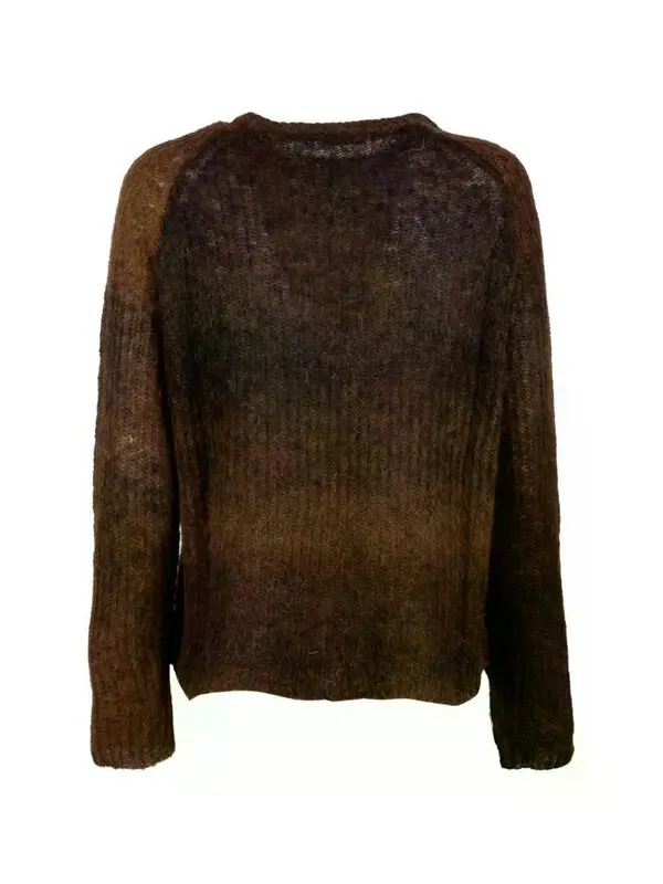 KANGRA Ribbed-knit Raglan-sleeve Sweater
