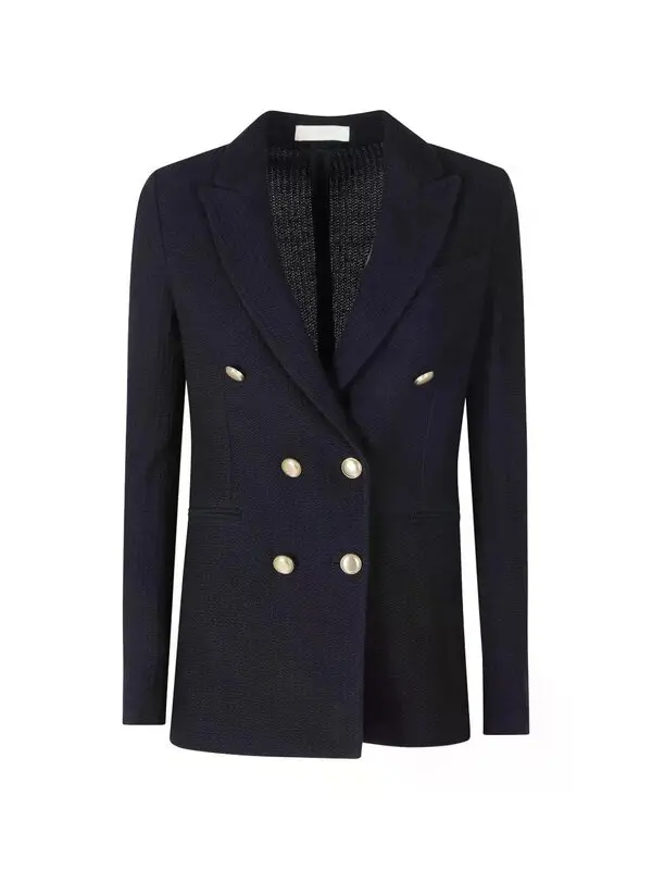CIRCOLO 1901 Double-breasted Textured-finish Blazer