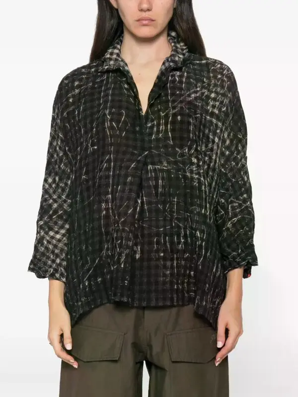 DANIELA GREGIS Check-pattern Blouse