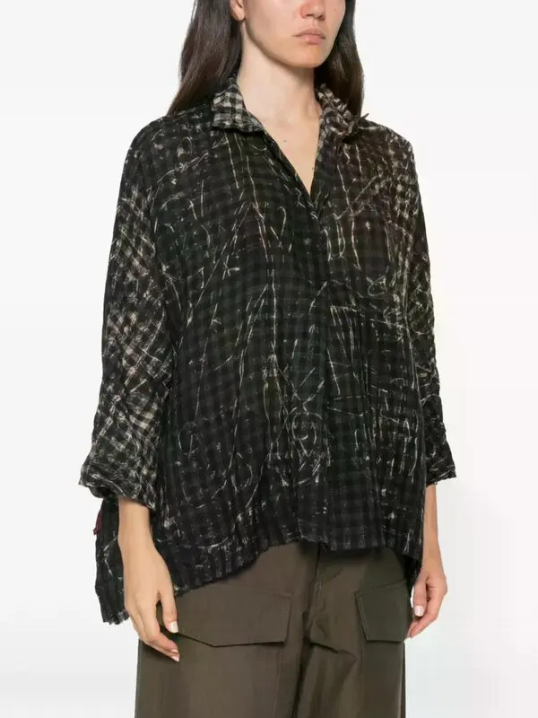 DANIELA GREGIS Check-pattern Blouse